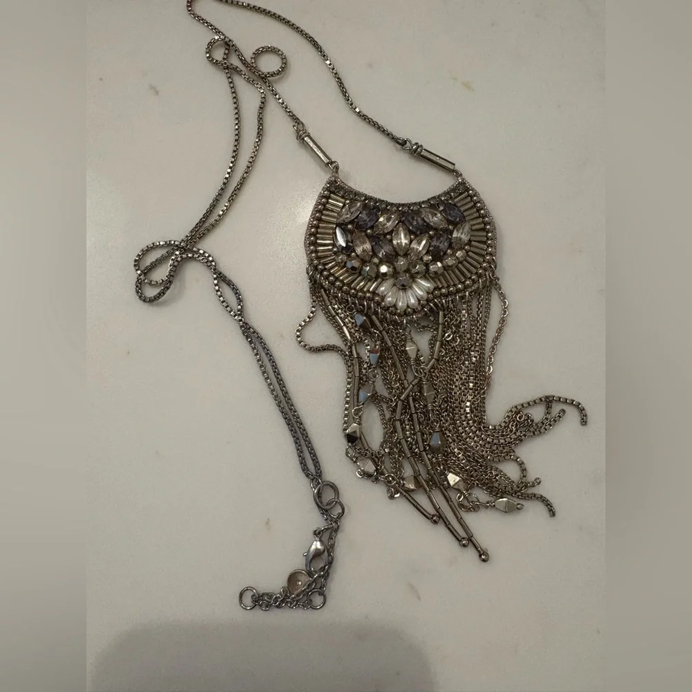 Stella & Dot | Jewelry | Stella Dot Gold And Silver Statement Necklace ...